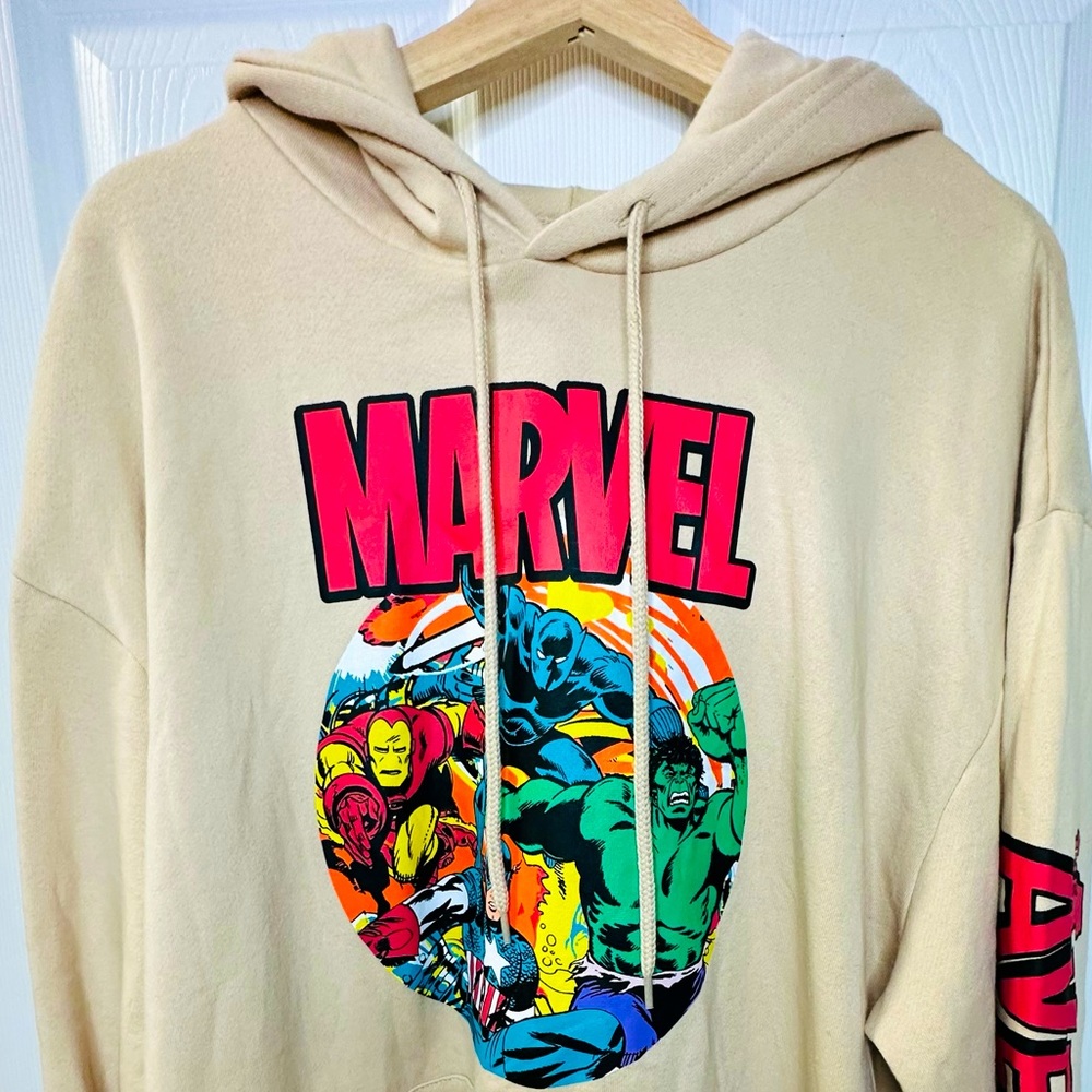 New Men’s Disney Marvel Comics Graphic Sweatshirt Hoo… - Gem